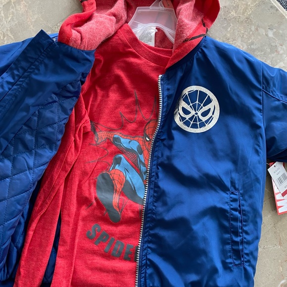 Marvel | Jackets & Coats | Marvels Spider Man Boys 2piece Bomber Jacket ...